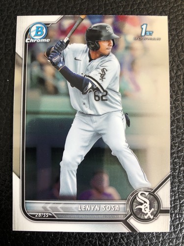 2022 Bowman Chrome 1st Chicago White Sox Lenyn Sosa Baseball Card #BCP ...