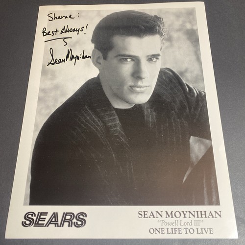 Sean Moynihan: Signed Photograph 8.5 x 11 Inches, “One Life To Live”(5 ...