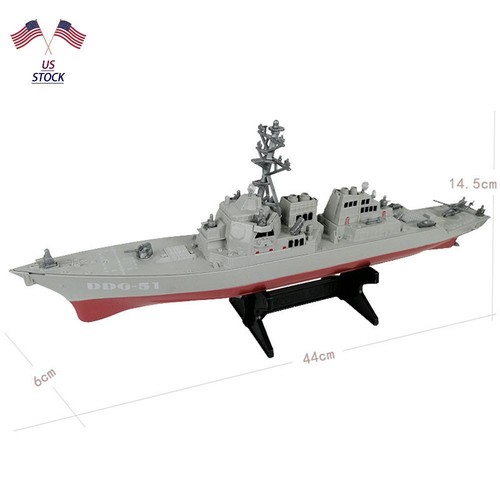 Plastic Destroyer Ornaments Military Ship Model Static Warship Military ...