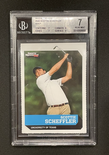 2017 SI for Kids Scottie Scheffler ** BGS 7 ** ROOKIE CARD ** Sports ...