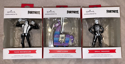 NEW Hallmark FORTNITE Ornaments Toon Meowscles Loot Llama Skull Trooper ...