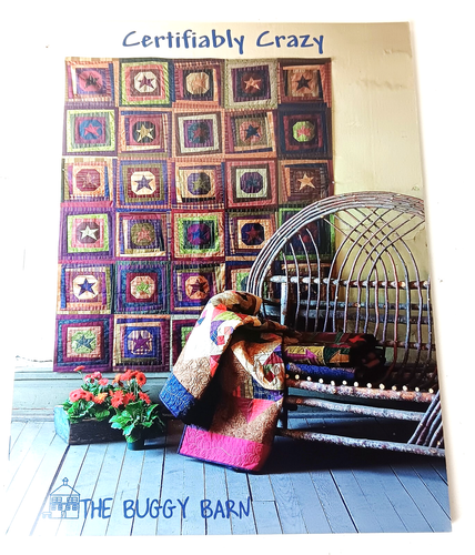 The Buggy Barn Certifiably Crazy Quilt Book Pattern Book UNCUT Quilting ...