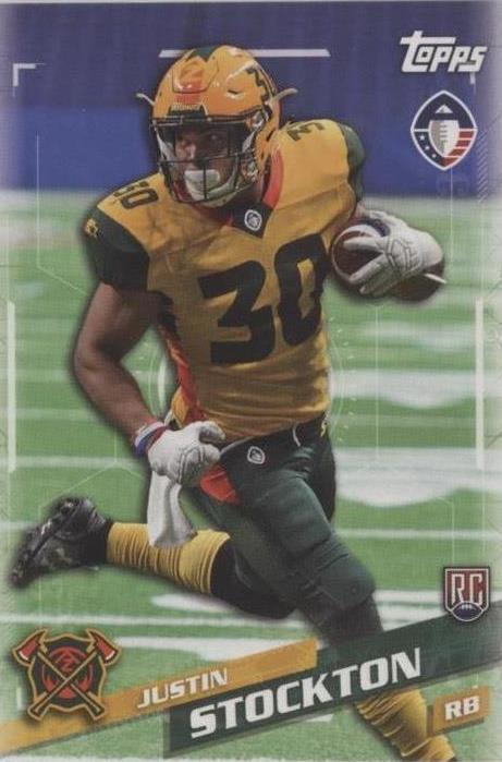 2019 Topps Alliance of American Football - Justin Stockton #114 (RC ...