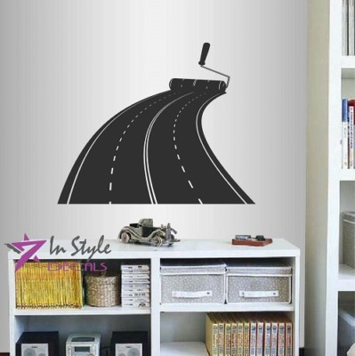 Vinyl Decal Roller Brush Paint Road Highway Roadway Street Wall Sticker ...