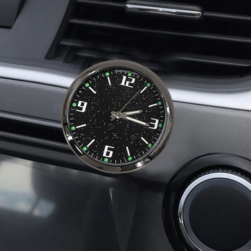 Luminous Mini Car Dashboard Clock Stick-On Watch Accessories For Car ...