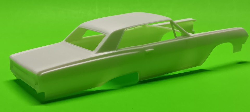 Body 65 1965 Chevy Chevelle AWB Funny Drag Car 1/25 AMT Hood Glass ...