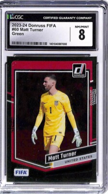 Matt Turner 2023-24 Panini Donruss FIFA #60 Green /5 CGC Grade 8 | eBay
