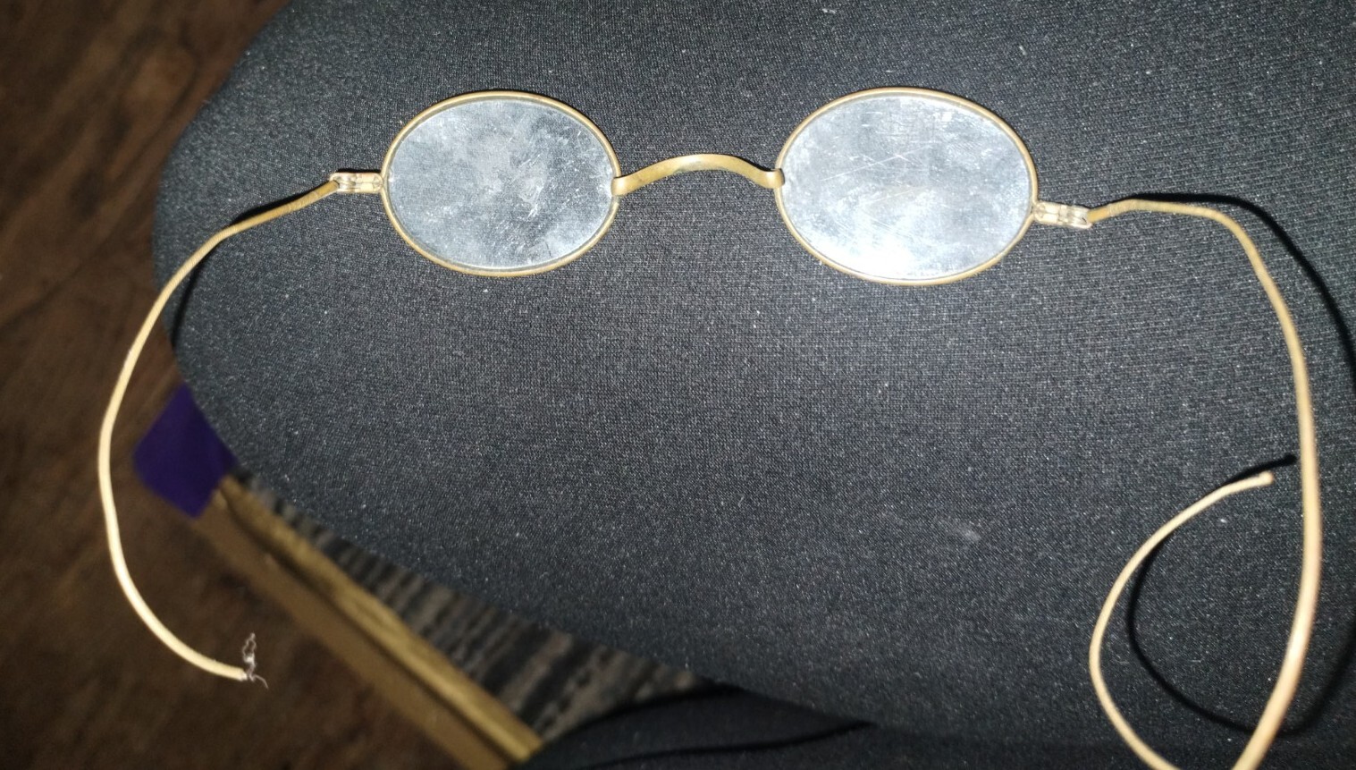 Antique Victorian Optical Spectacles Eyeglasses W Bridge Wire Rim Wrap ...