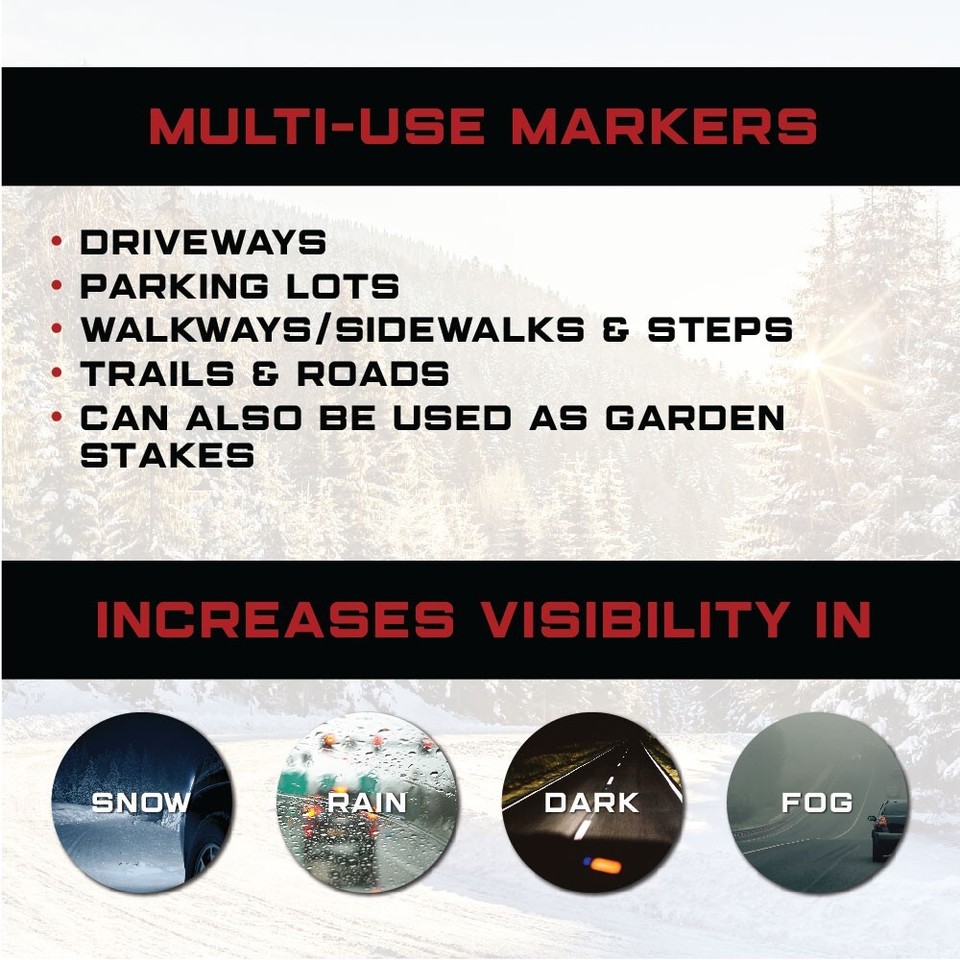 (Pack of 200) Landscape Rods 48" Long, 5/16" Diameter, Blue with ...