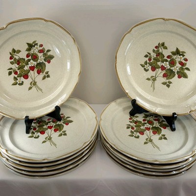 VTG Strawberry La Fraise Dinner Plate 10 1/2" - Sunmarc Endura ...