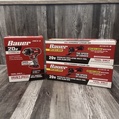 Lot Of 3 Bauer Handtools, Impact Wrench & 2 Oscillating Multi-tools | eBay