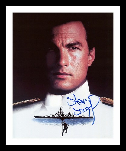 Steven Seagal - Under Siege Autographed Signed & Framed Photo | eBay