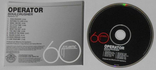 Operator - Soulcrusher - 2007 U.S. promo cd | eBay UK