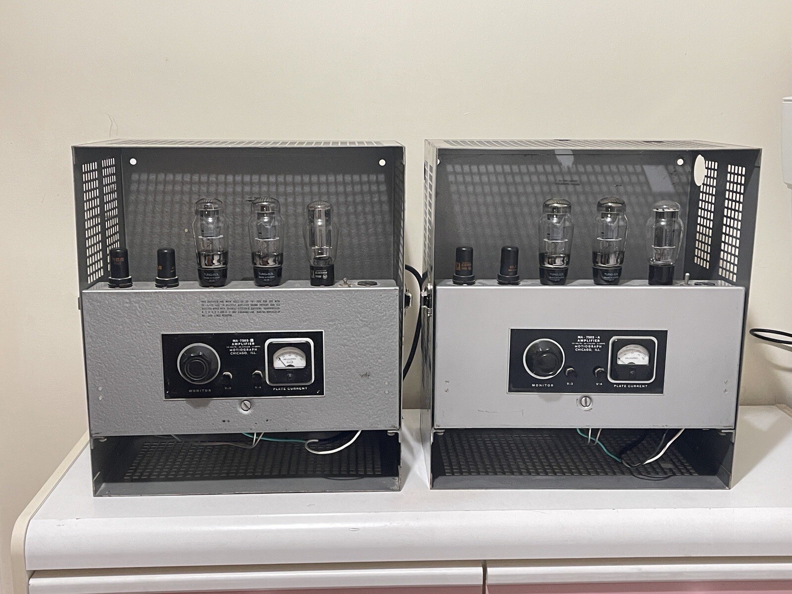 Pair of Motiograph MA-7505 tube amplifier - Western Electric | eBay