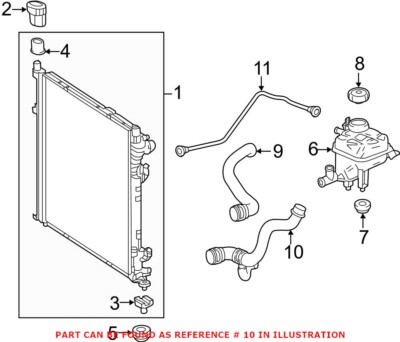 GENUINE MERCEDES Radiator Hose 1665008675 / A1665008675 | eBay
