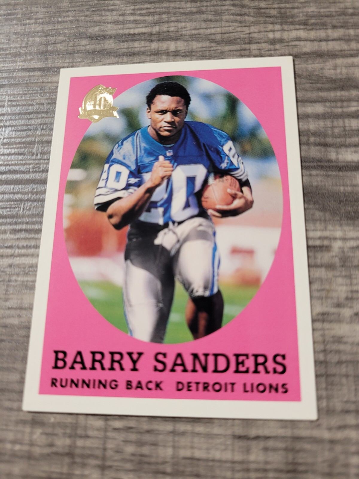 1996 Topps - 40th Anniversary #3 Barry Sanders Detroit Lions HOF Hall ...