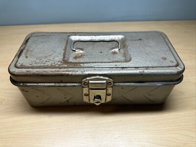 Vintage 1964 Excelsior Lock Box Stamford Conn Metal Tackle Box Without ...