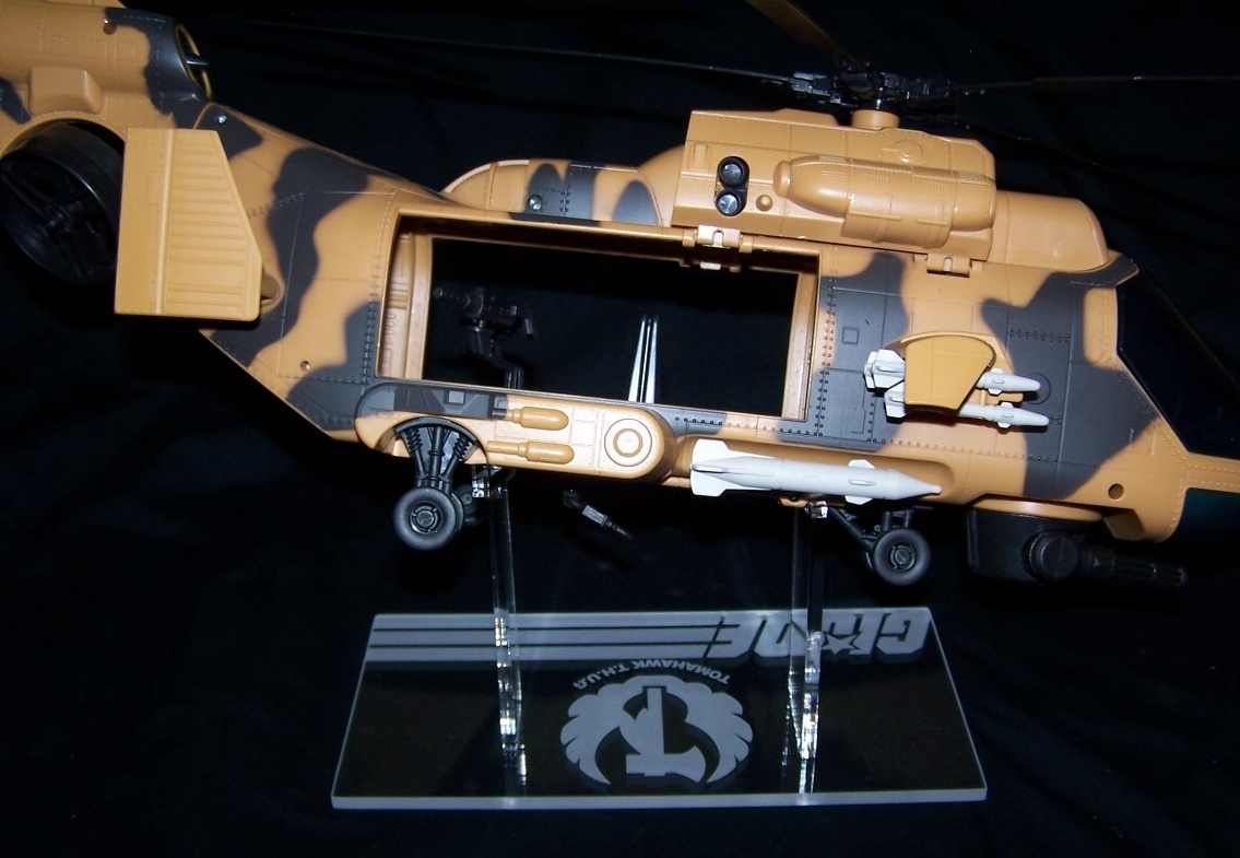 Acrylic display stand for GI Joe Tomahawk EagleHawk vintage 25th banked ...