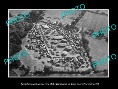 OLD 6 X 4 HISTORIC PHOTO OF BARNET ENGLAND, AERIAL VIEW OF THE ...