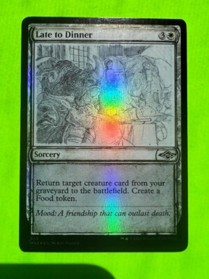 MTG Modern Horizons 2 ( Late to Dinner) FOIL Showcase/Sketch 329 | eBay