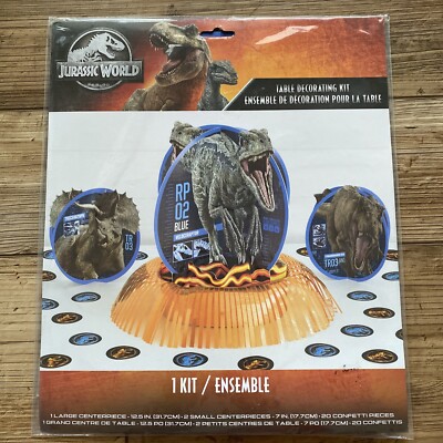 Jurassic World Table Decorating Kit Party Decorations NEW | eBay