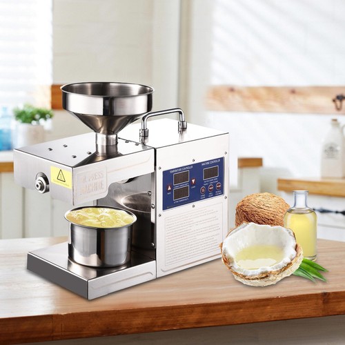 Electric Oil Press Machine 820W Stainless Steel Oil Extractor Sesame ...