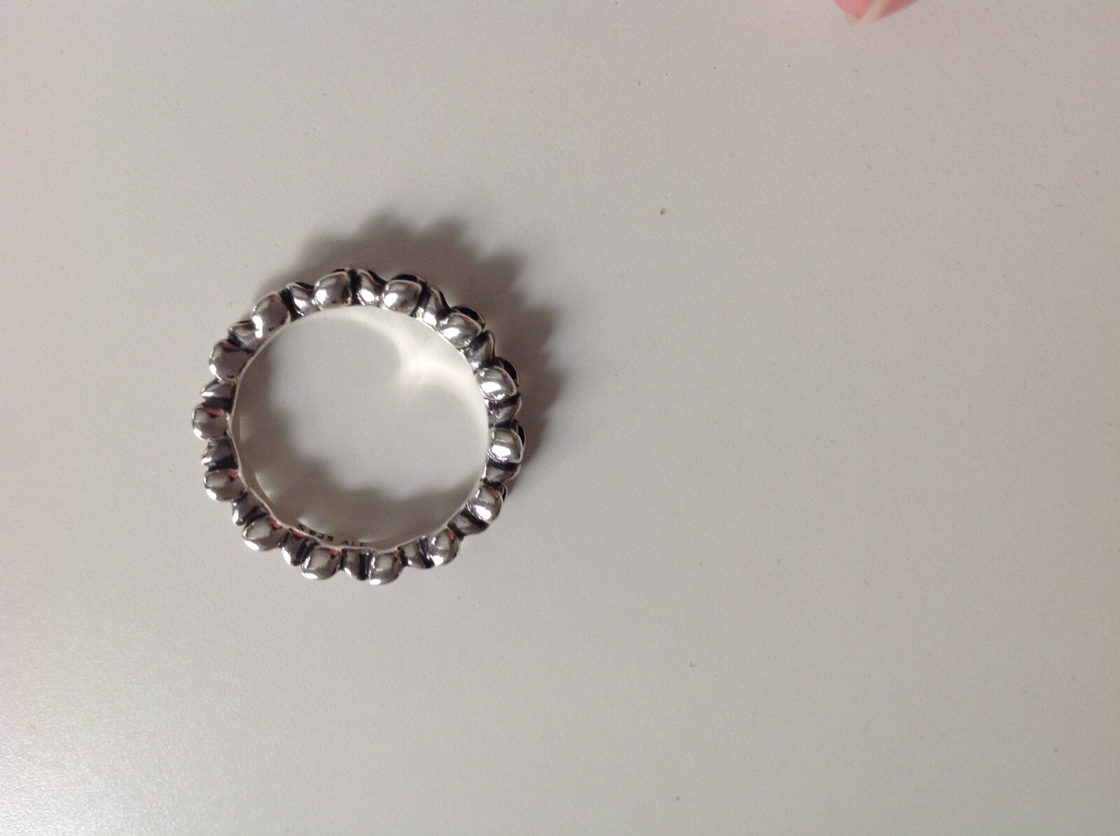 Authentic Pandora Sterling Silver Flower Band Ring Si… - Gem