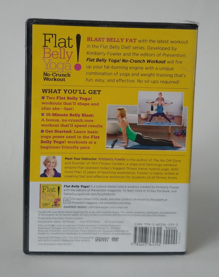 Flat Belly Yoga - No-crunch Workout (DVD, 2013) *LIKE NEW* | eBay