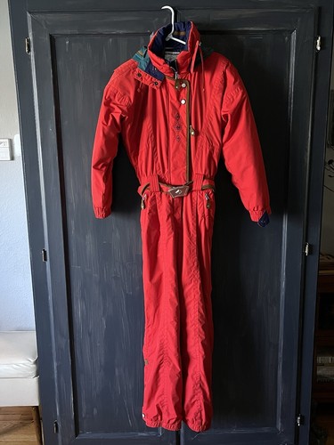 Vintage Obermeyer Women’s Ski Suit Winter Snow Full Outfit Red Size 8 ...