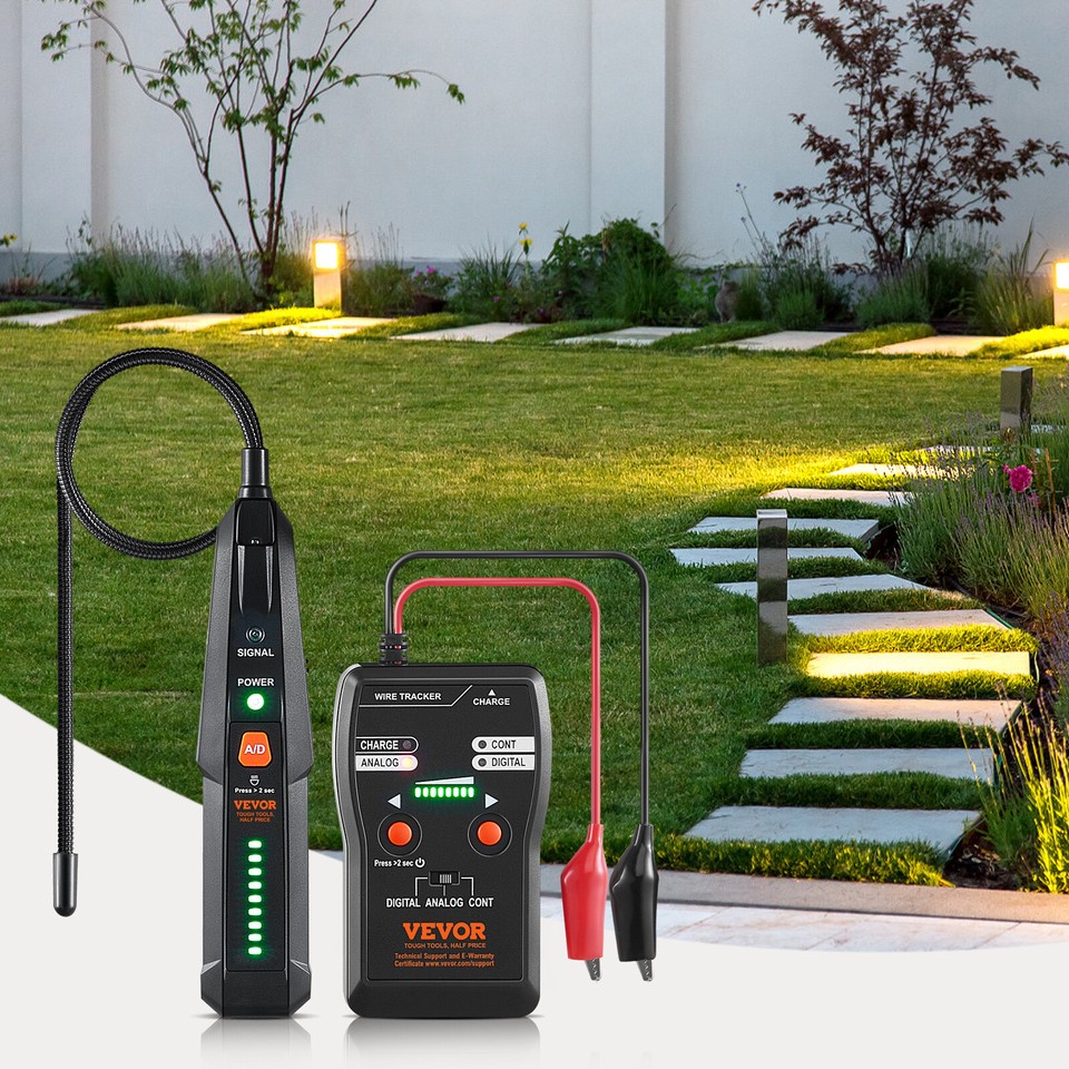 VEVOR Underground Cable Locator 6.5 FT Max. Detection Depth Wire Break ...