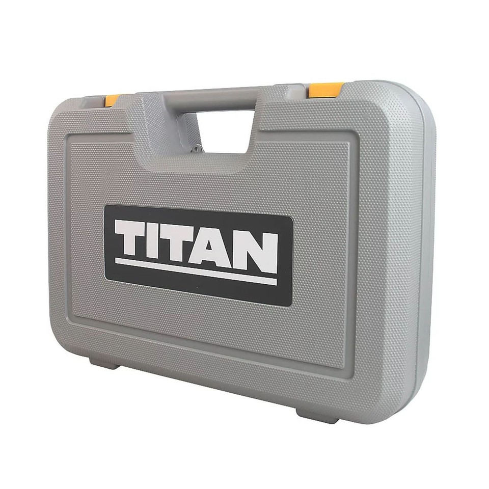 Titan Combi Drill Driver Set Cordless 18V 2Ah Li-Ion Batteries Charger ...