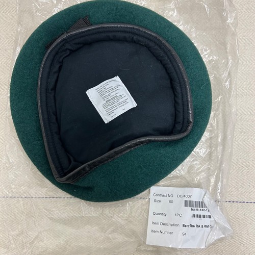 MARINES COMMANDO BERET - Size: 60cm , RM RA Dark Green , British ...