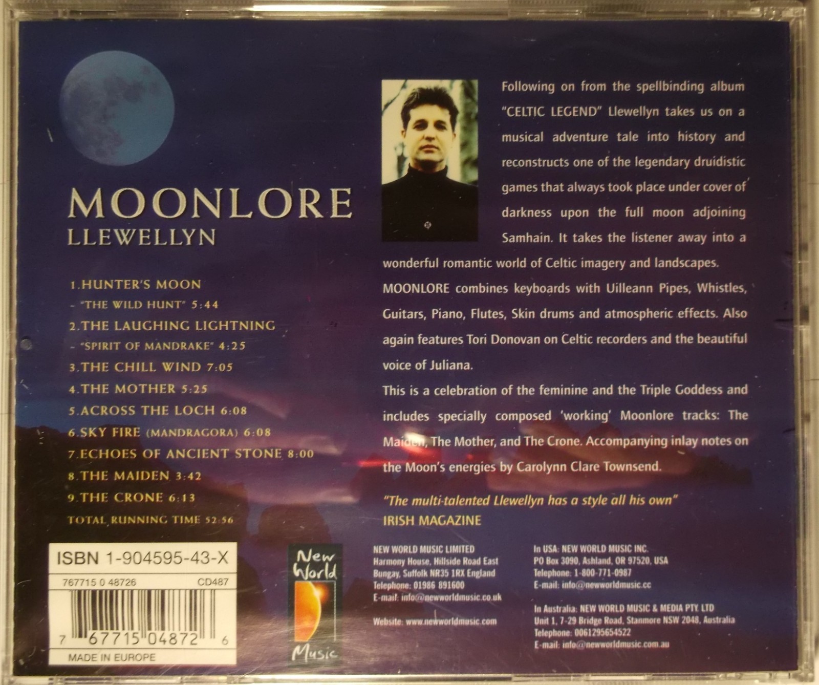 Llewellyn - Moonlore - CD Album | eBay UK