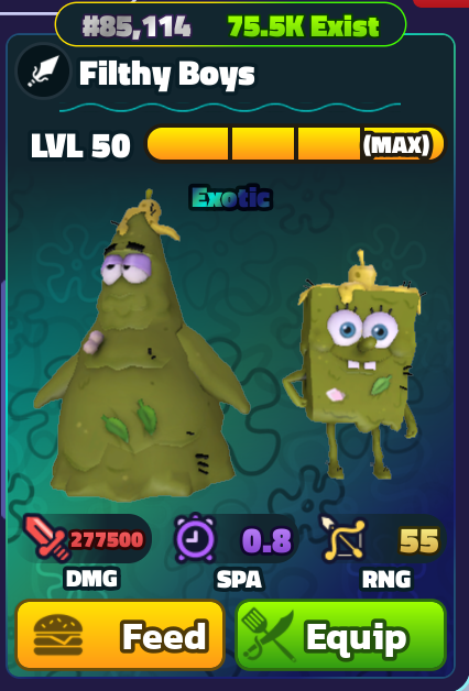 SpongeBob Tower Defense CHEAPEST ⭐ | Exotics & Secrets SAME DAY ...