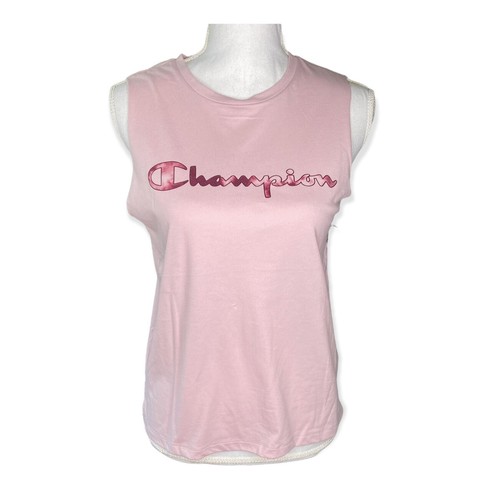 Champion Muscle Tank Top Womens Pink Graphic NWT Size Medium | eBay