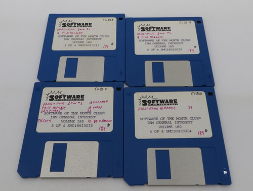 Software of the Month Club 3.5" Floppy Disk's Volume 189 IBM General ...