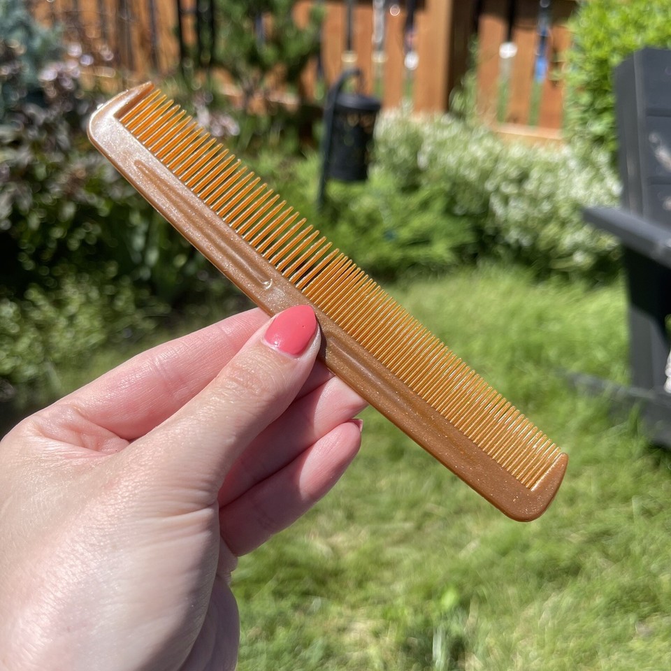Pocket Purse Vintage UNBREAKABLE Used Comb Plastic 80s 90s USA Glitter ...