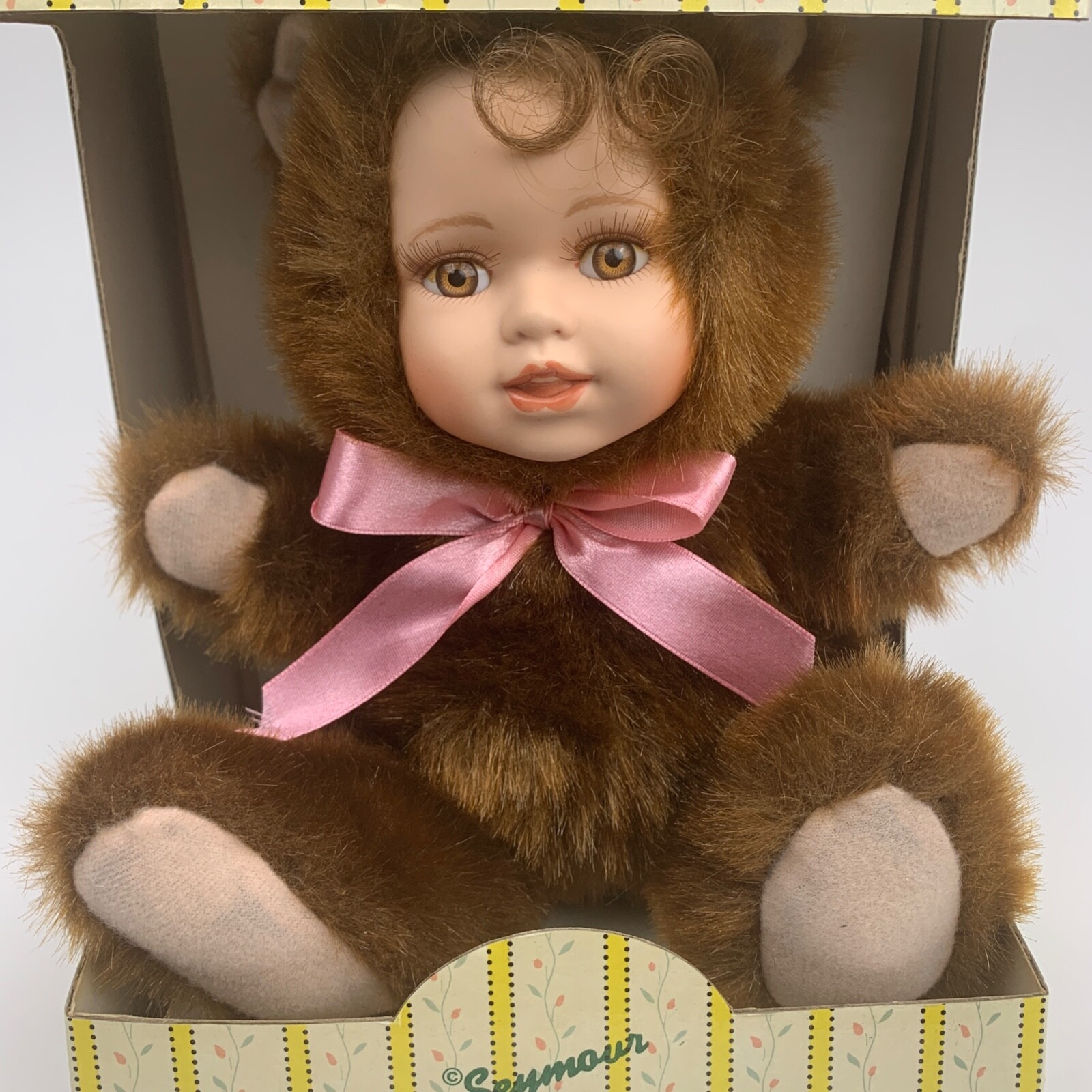 Vintage Seymour Mann Connoisseur Collection Teddy Bear Porcelain Doll ...