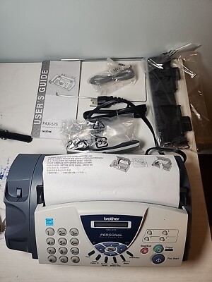 Brother FAX-575 Personal Plain Paper Fax Machine, Phone & Copier W ...