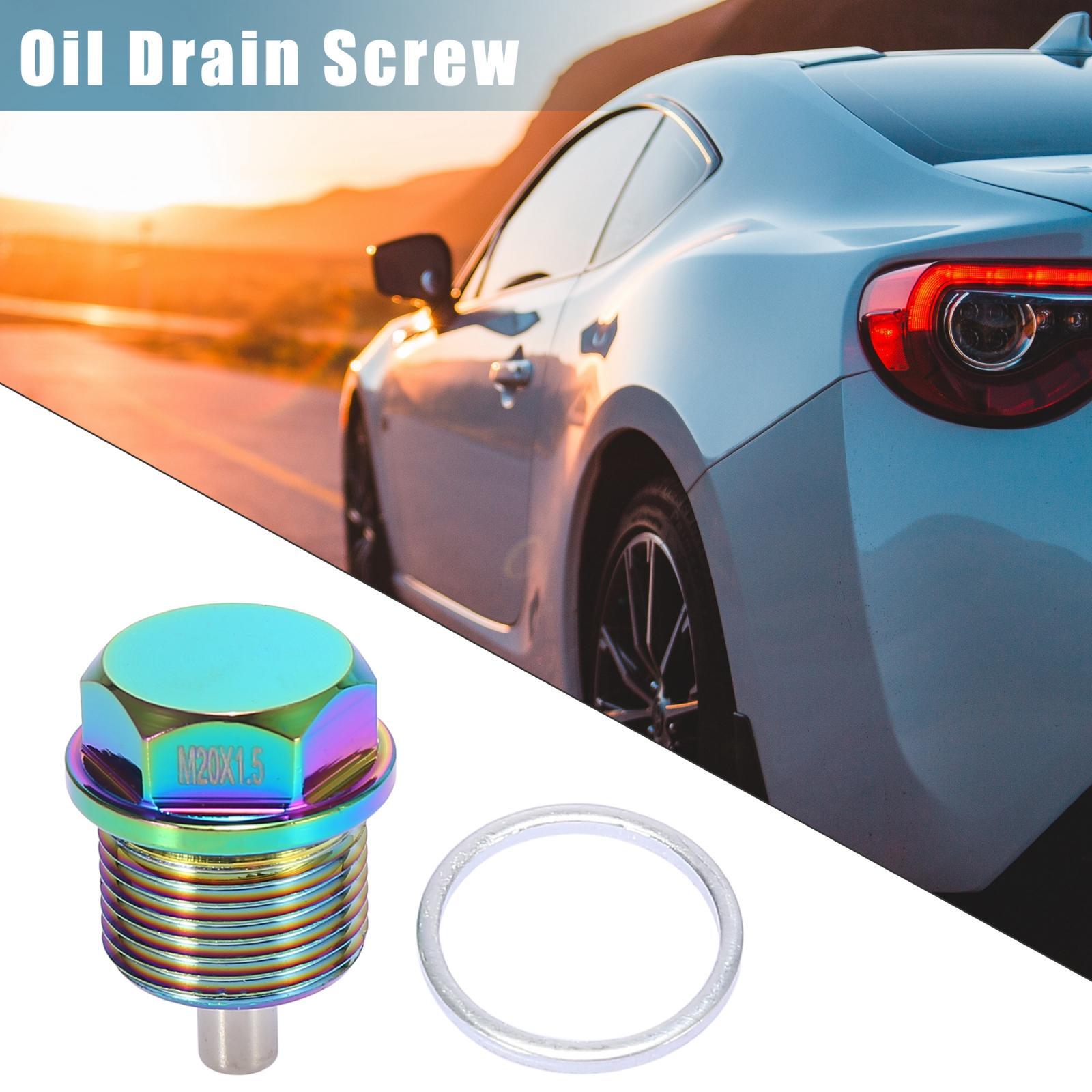 M20x1.5 Multicolor Magnetic Oil Drain Plug Sump Pan Drain Nut with ...
