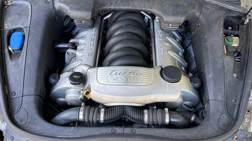 2003-2006 porsche cayenne 4.5l v8 lower engine block crankcase crank ...