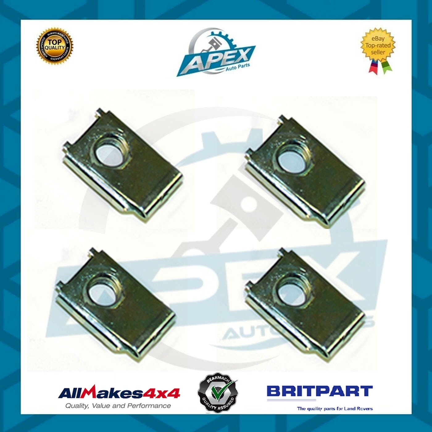 UNF BULK HEAD DOOR HINGE CAPTIVE J NUTS FOR LAND ROVER SERIES - MRC2178 ...