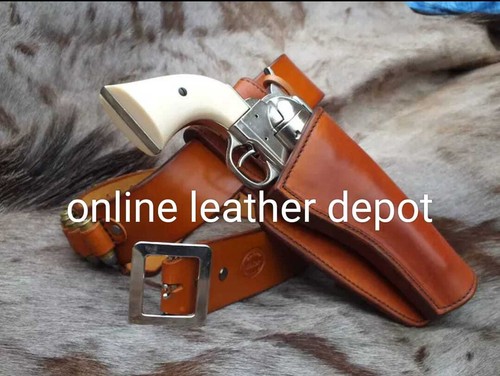 Western Cowboy Ammo Rigs Saas Leather Holster 22. 32. 38. 357. 44. 45 ...