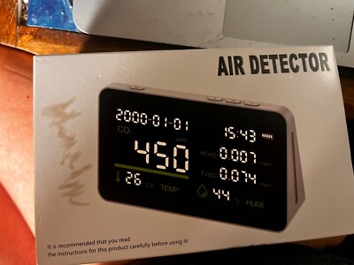 Air Detector 7-in-1 Air Quality Monitor, Indoor Humidity Monitor ...