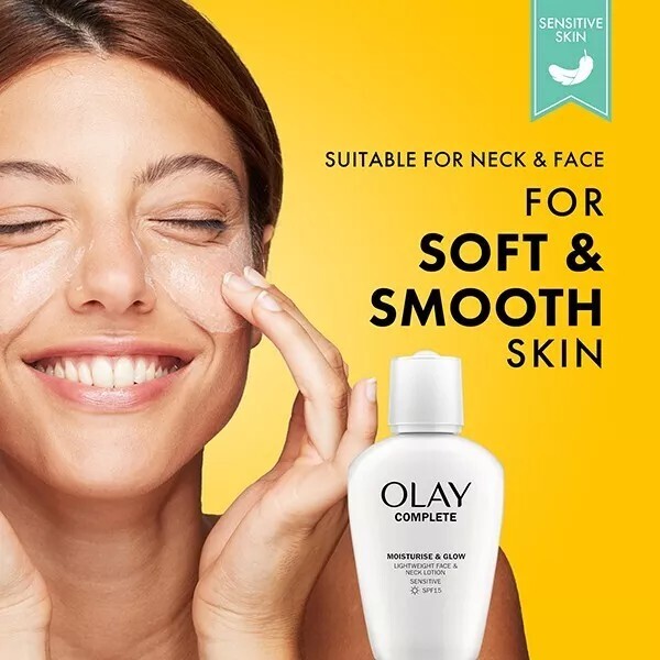 Olay Day Fluid Lotion Complete Lightweight SPF15 Sensitive 100ml x 3 ...