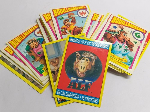 RARE Vintage 1989 SET of 69x Pocket Calendars + 17x Stickers ALF ...