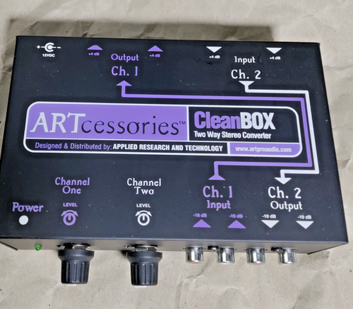 ART CleanBox. Two Channel Unbalanced to Balanced Line Converter .NOS ...