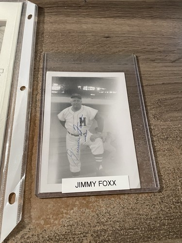 Red Sox Jimmie Jimmy Foxx Authentic Signed B&W 3x5.5 Photo Autographed ...