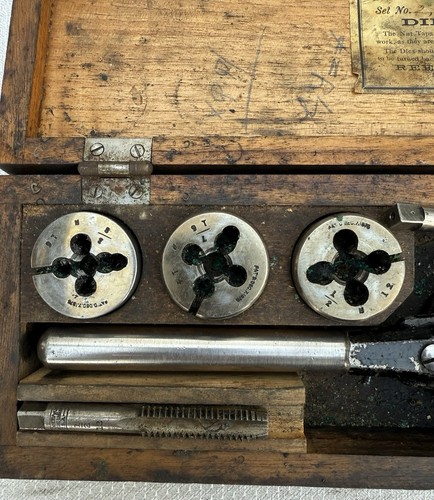 Antique Reece Brothers Tap & Die Set Greenfield MA No. 2 Pat. Sept 1875 ...