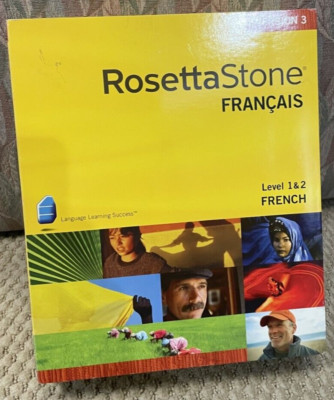Rosetta Stone French Level 1 & 2 Sealed Pc Windows Mac NEW Version 3 | eBay